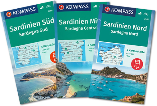 Sardegna - set di 12 mappe