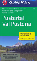 mappa topografica n.671 - Val Pusteria / Pustertal - set di 3 mappe ...