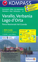 mappa topografica n.97 - Varallo, Verbania, Lago d'Orta, Parco ...